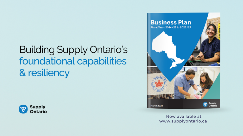 Building Supply Ontario’s foundational capabilities and resiliency ...