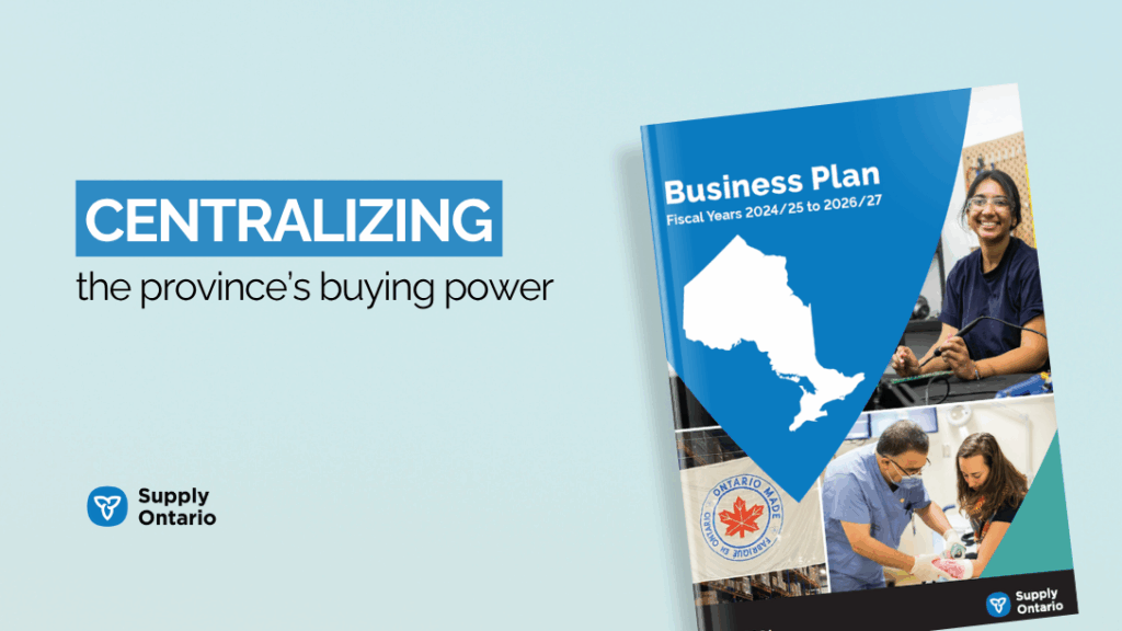 Growing and achieving efficiencies by centralizing the province’s ...