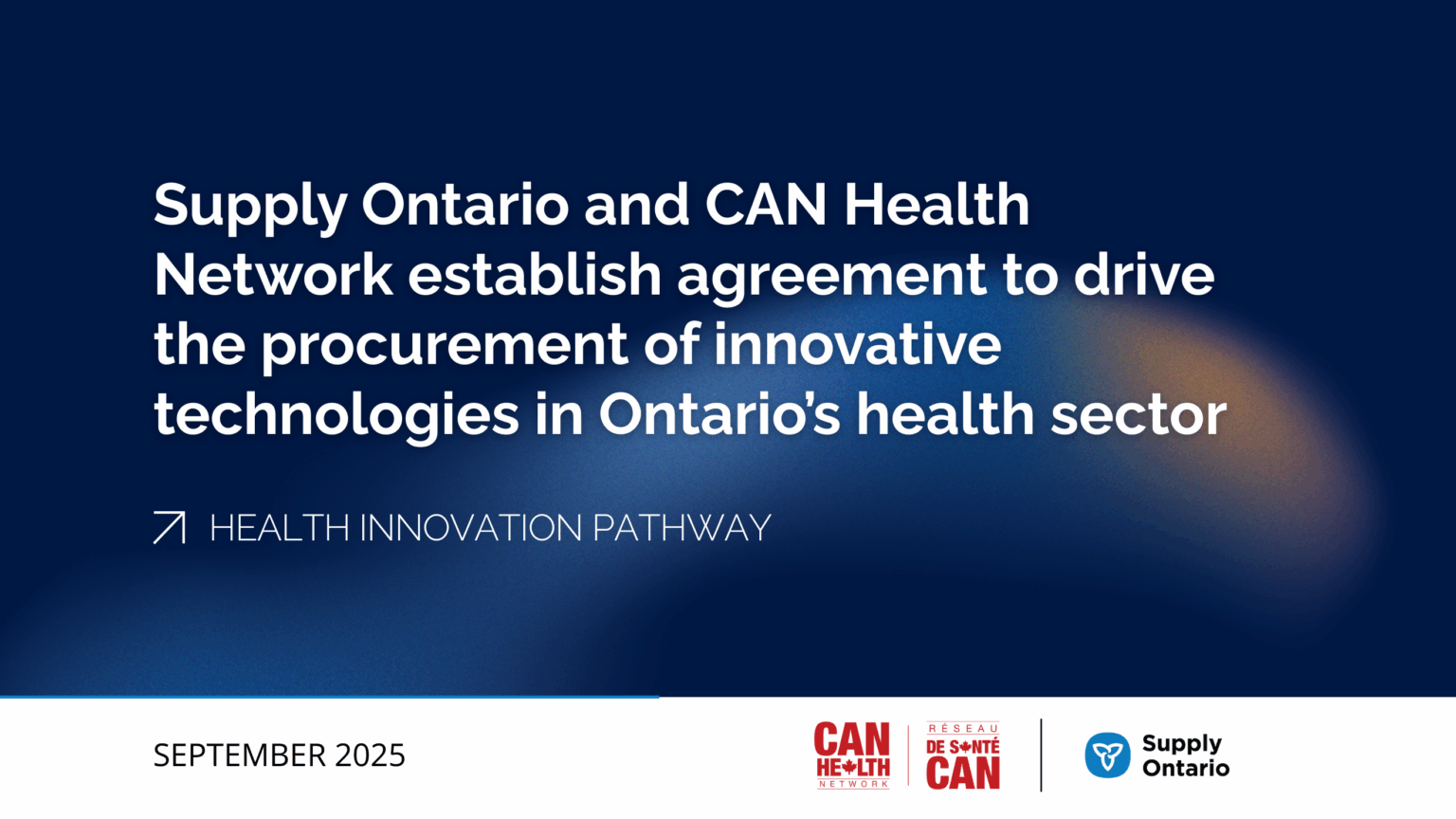 Supply Ontario and CAN Health Network establish agreement to drive the ...